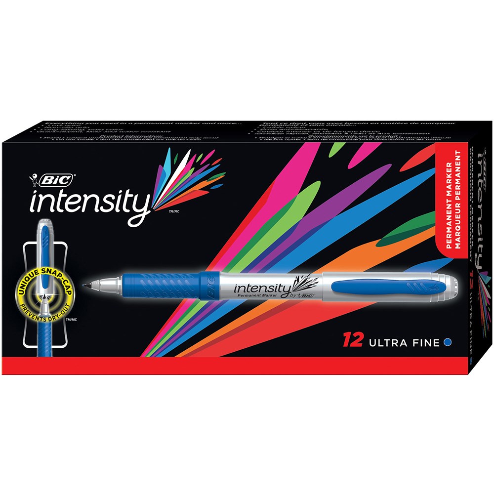 Markers & Highlighters - Bic Intensity Permanent Marker Ultra Fine Blue ...