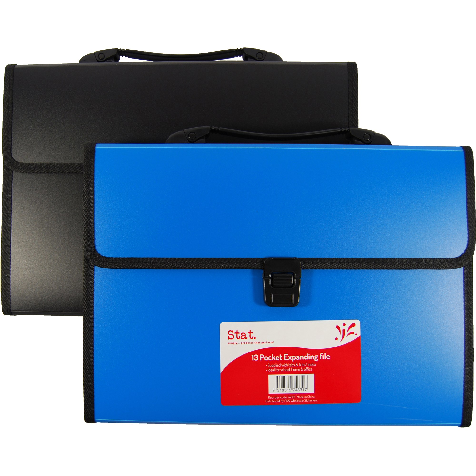 Filing & Storage - Stat A4 Expanding File 13 Pocket Assorted Colours ...